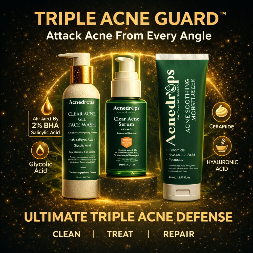 Triple Acne Guard Combo | Best Acne Treatment in Pakistan – Acnedrops.pk